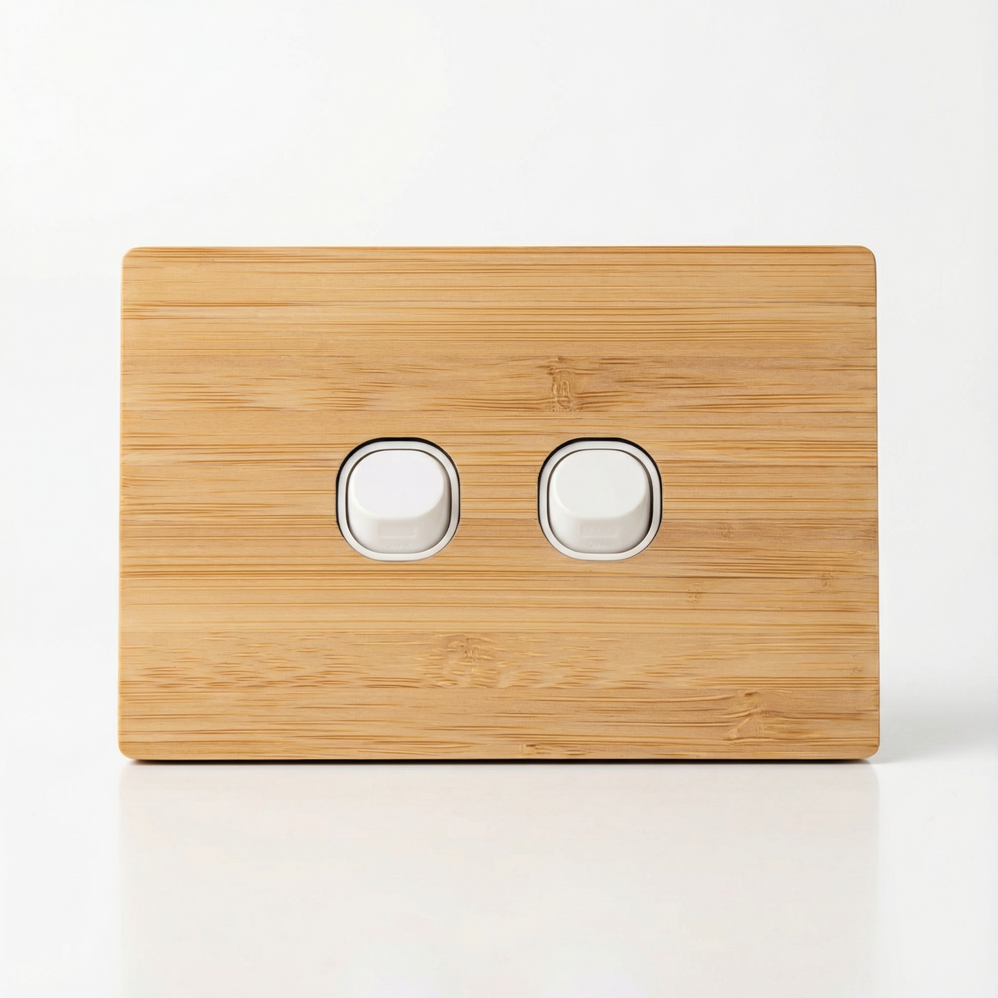 Bamboo 2 Gang Cover – Timber Plates