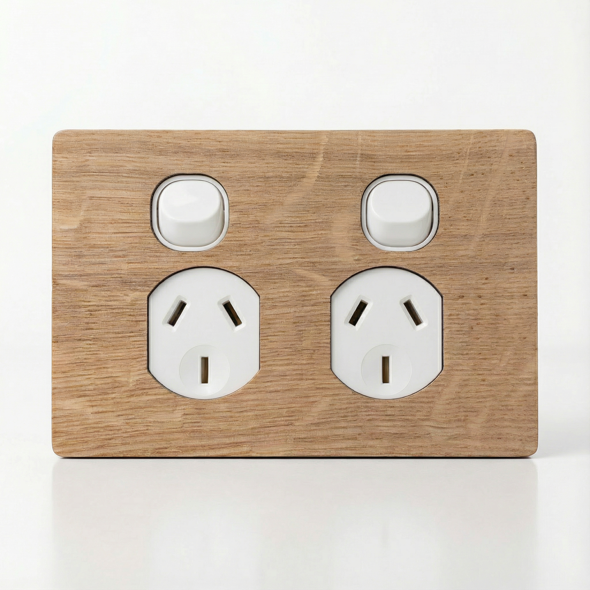 Oak Double Outlet – Timber Plates