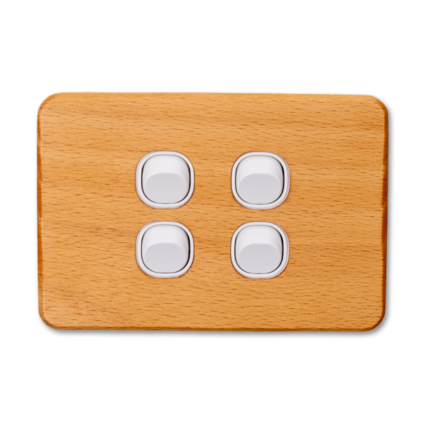 Timber Plates Australia - Birch 4 gang switch