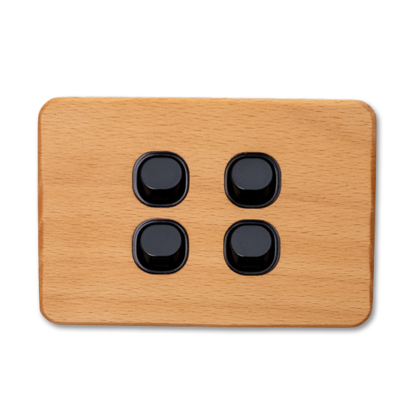 Timber Plates Australia - Birch 4 gang switch