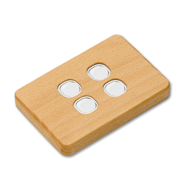 Timber Plates Australia - Birch 4 gang switch