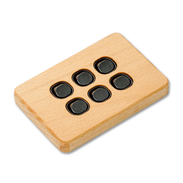 Timber Plates Australia - Birch 6 gang switch