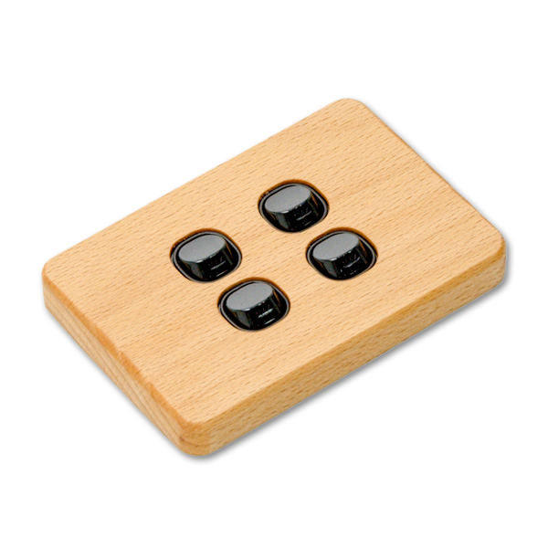 Timber Plates Australia - Birch 4 gang switch