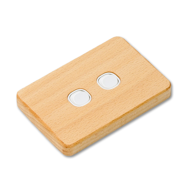Timber Plates Australia - Birch 2 gang switch