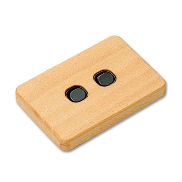 Timber Plates Australia - Birch 2 gang switch